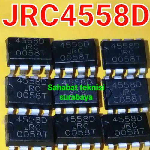 Jual ic JRC4558 JRC 4558 NJM4558 ic tone control mixer amplifier - Kota Surabaya - toko Komponen ...