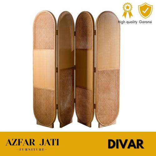 Jual Sekat ruangan Rotan 4 Sekat Divar Aesthetic Room Divider - Kab ...