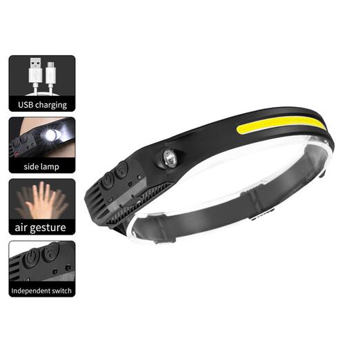 Promo Senter Kepala Headlamp Taff Sensor Tangan 1 2 3 Strip LED COB ...