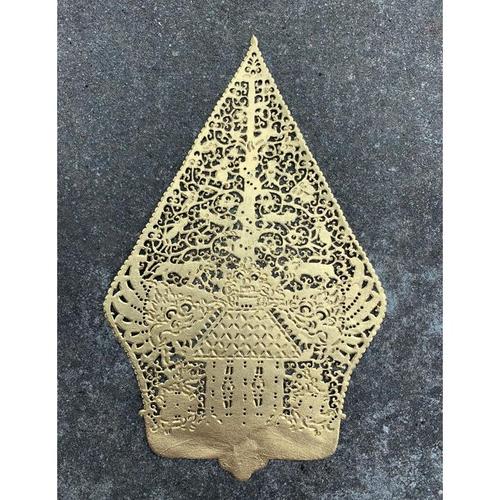 Jual Wayang Kulit Asli Gunungan / Kayon Warna Gold / Emas Untuk Mahar ...