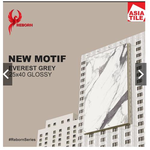 Jual KERAMIK DINDING ASIA TILE 25X40 EVEREST GREY GLOSSY - Kota Bandung ...