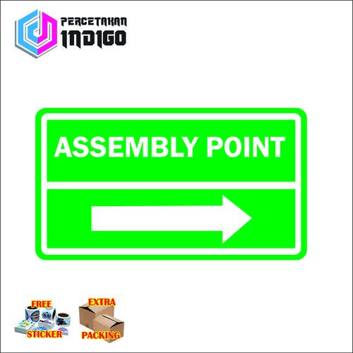 Jual plat alumunium rambu assembly point - Kab. Bekasi - PERCETAKAN ...