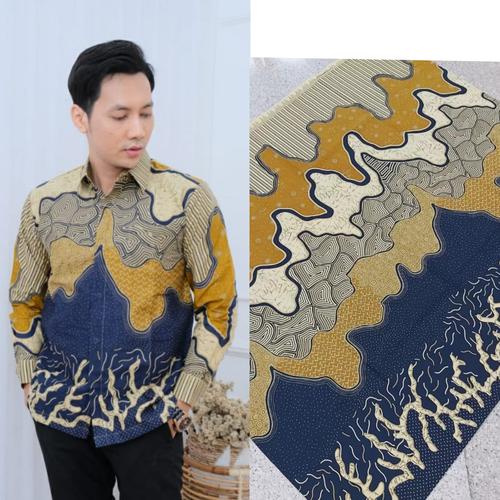 Jual Kain Batik SOLO motif modern warna navy - Kota Surakarta ...