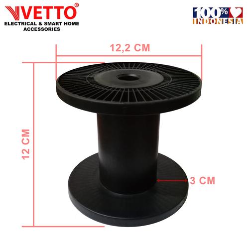 Promo Klosan Bobin / Plastik Rollan Gulungan Kabel Kawat - Besar - Hitam - Kota Tangerang ...