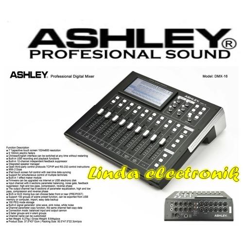 Jual mixer digital ashley dmx 16 dmx16 16 channel garansi resmi ...