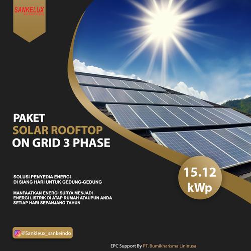 Jual PLTS Atap On Grid 15.12 kWp3 Phase / PLTS Rooftop On Grid 15.12 ...