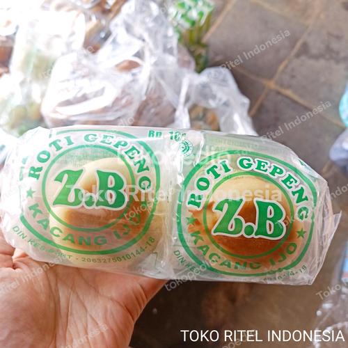 Jual Roti Gepeng Cap ZB Rasa Kacang Hijau Coklat/Roti Gepeng Khas ...