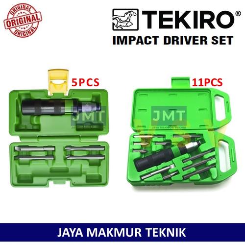 Jual TEKIRO Obeng Ketok 5 - 11 Pcs Impact Driver Set Obeng Impek ...