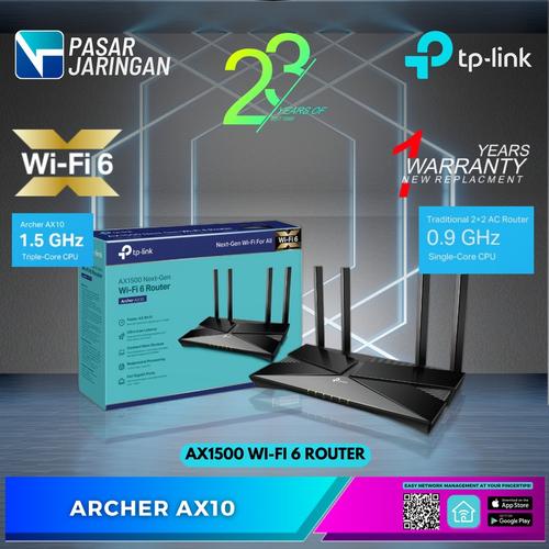 Jual Tplink Archer AX10 AX1500 Wifi 6 Wireless MU-MIMO Gigabit Router ...