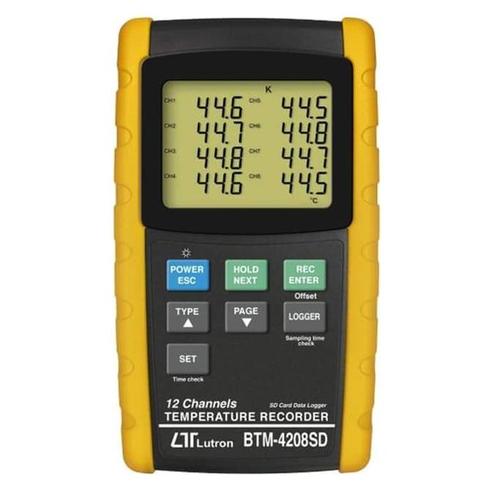 Jual Temperature Recorder 12 Channel Lutron Btm-4208Sd ( Baca Diskripsi ...
