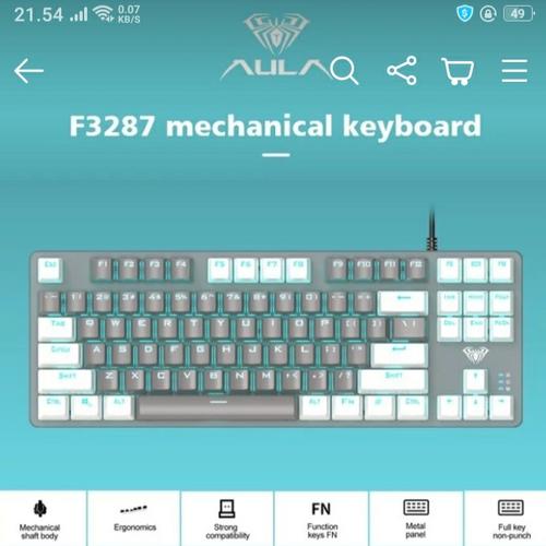 Jual Keyboard Aula gaming F3287 TKL Mechanical - Jakarta Pusat ...