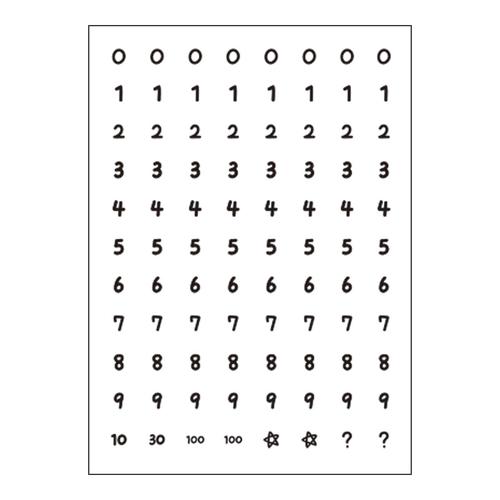 Jual [LBS] Sticker Alphabet Angka Capital BUJO Scrapbook - Number White ...