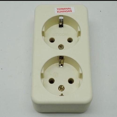 Jual stop kontak 2 lubang merek uticon - Kota Medan - Usaha Teknik ...