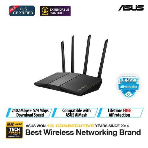 Jual ASUS RT-AX57 Dual Band WiFi 6 AX3000 Wireless Router with AiMesh ...
