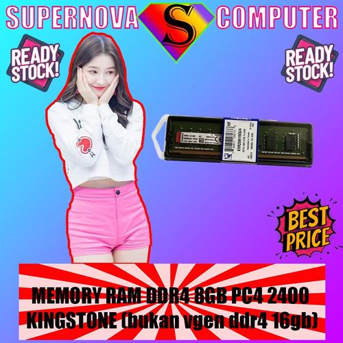 Jual MEMORY RAM DDR4 8GB PC4 2400 KINGSTONE (bukan vgen ddr4 16gb ...