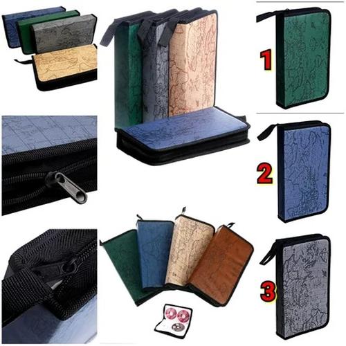 Jual Tempat Kaset Tas CD VCD Kaset 80 Disc Storage Motif Jeans - Peta ...