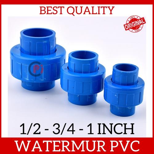 Jual Watermur Watermor Polos Tanpa Drat PVC 1/2 3/4 1 Inch Valve Water ...