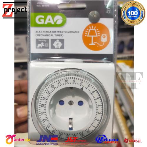 Jual GAO stop kontak dengan timer mekanik 7gd / stop kontak timer gao ...