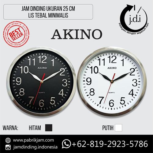 Jual Jam Dinding Diameter 25 CM - Minimalis - AKINO PUTIH - Jakarta ...
