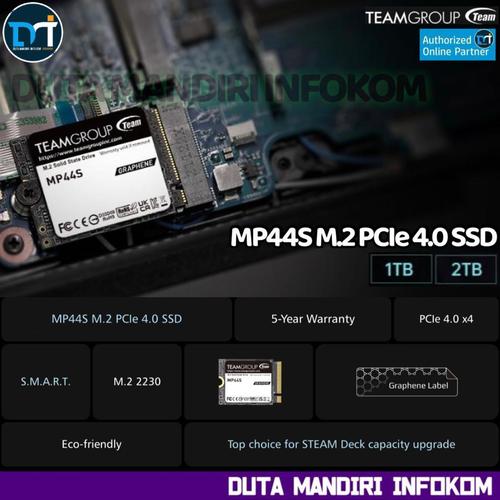 Promo Team MP44S SSD 1TB 2TB - M.2 2230 NVMe PCIe Gen4.0 x4 Cicil 0% 3x ...
