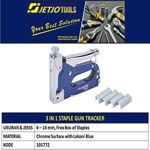 Jual Staples 6-14mm JETJO TOOLS 101772/3 in 1 Staple Gun Tracker ...