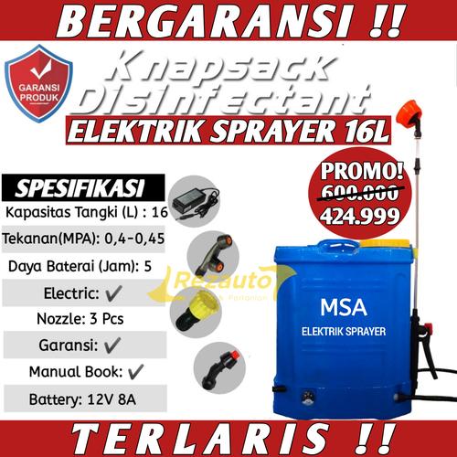 Promo SPRAYER ELEKTRIK DISINFEKTAN ALAT SEMPROT TANAMAN HAMA 16LITER ...
