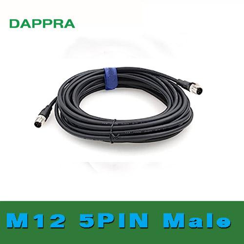 Jual M12 5 Pin 5pin Male ke Male straight Connector 5m cable OE10 ...