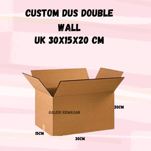 Jual DUS STANDAR DOUBLE WALL CUSTOM SABLON Ukuran 30X15X20 CM - Jakarta ...