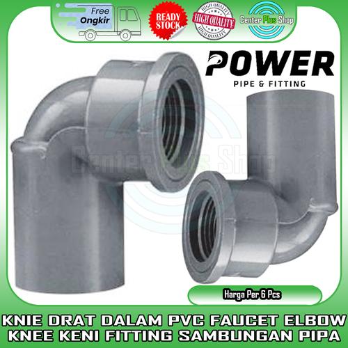 Jual 6 Pcs Knee Drat Dalam AW Knie Keni Kenie Faucet Elbow Derat ...