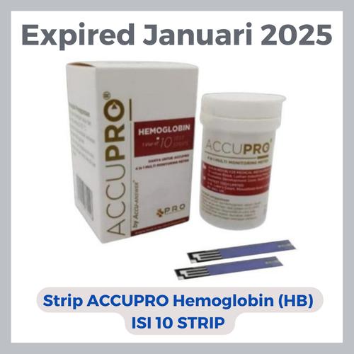 Jual Accupro Strip Tes Hemoglobin isi 10 Stik Hemoglobin Hb - Kab ...
