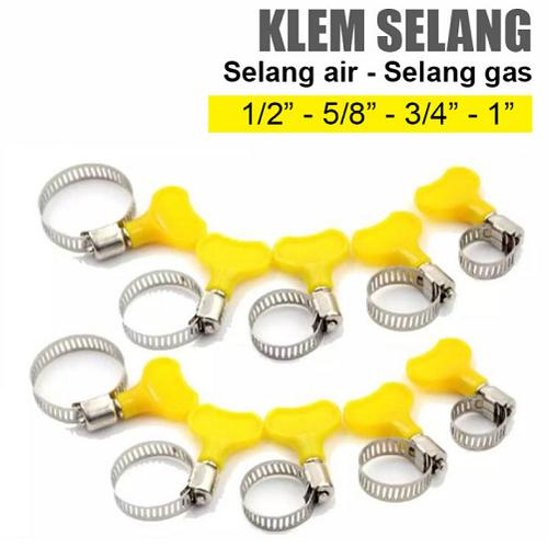Jual Klem Cincin Selang Kuping Hose Clamp Klem Regulator Gas Air Bensin ...