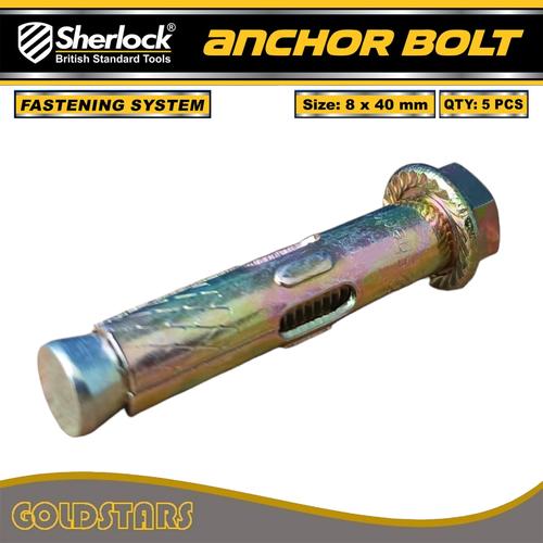 Jual Angkur Baut Anchor Bolt Dinding Beton Sherlock Dynabolt - 8 x 85 ...