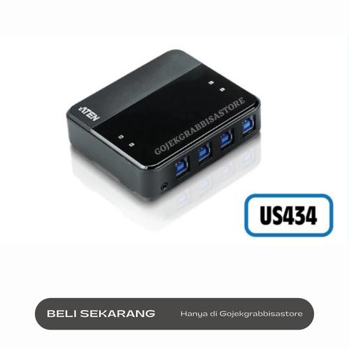 Jual ATEN US434 4-port USB 3.1 Gen1 peripheral sharing switch - Jakarta Timur - gojek grab ...