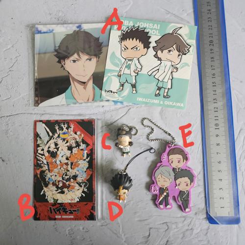 Jual official merch haikyuu mini figure keychain rubber oikawa dkk - b ...