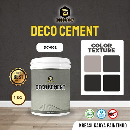 Jual Cat Deko Semen 1 Kg Abu-abu Sedang | Deco Cement Medium Grey ...