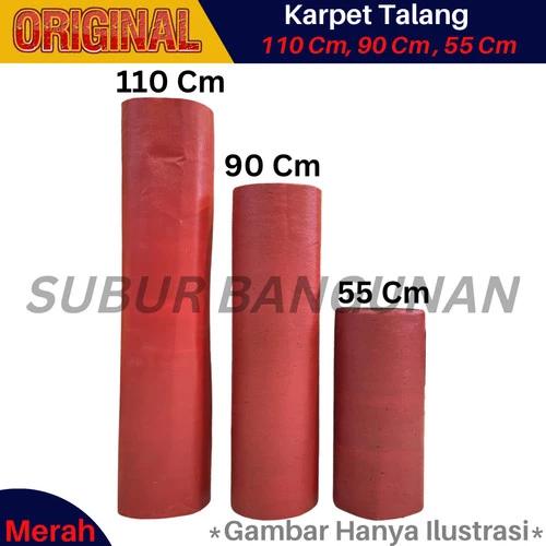 Jual Karpet Talang Merah Hitam (Roll) Karpet Atap Roll Merah - 110 Cm ...