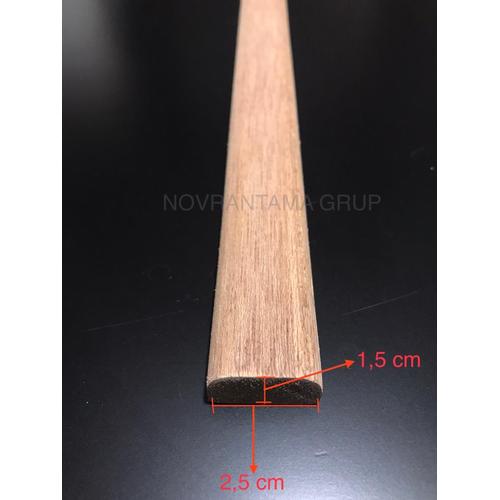 Jual Lis Kayu Profil MoldingWainscoting Lis Dinding 2,5x1,5cm Wall ...
