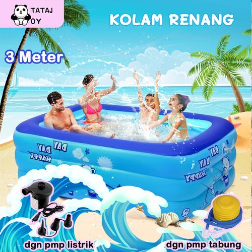 Jual 3M Kolam Renang Anak Kolam Karet Jumbo PVC Inflatable Swimming ...