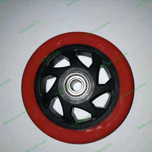 Jual roda pu 5 inch roda pu jari-jari merah 5 inch - Kota Tangerang ...