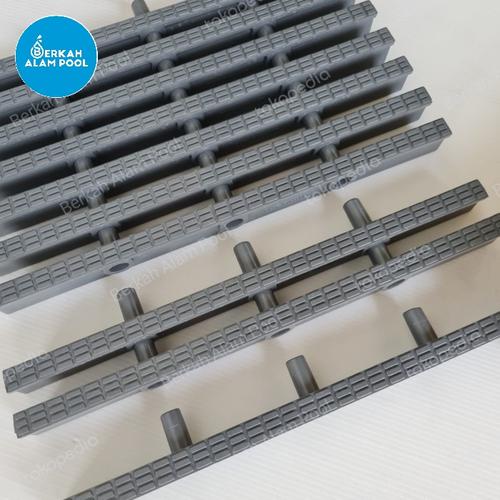 Jual Penutup Got Saluran Air Gutter Grating Grill 3 Pin Lebar 30 Cm Abu ...