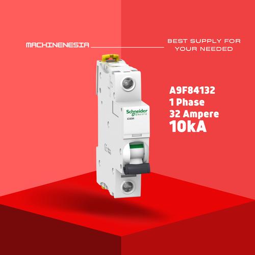 Jual MCB 1P 32A 10kA SCHNEIDER ACTI9 IC60H A9F84132 1 PHASE 32 AMPERE ...
