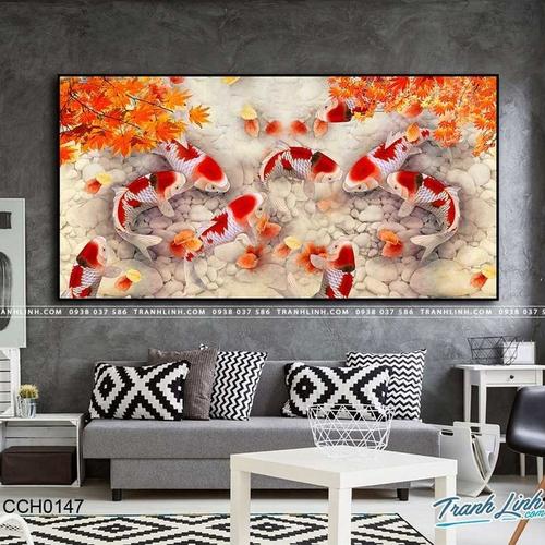 Jual lukisan ikan koi hoki - Kab. Bandung - keyla frame | Tokopedia