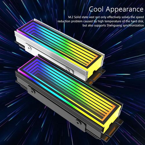 Jual M.2 Heatsink SSD NVMe M2 Cooling RGB Mirror Lights ARgb - Putih ...
