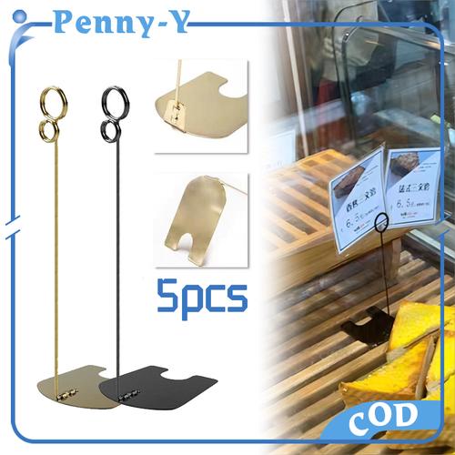 Jual 5pcs table menu stand 20cm Stand Card Holder Tiang Nomer Meja ...