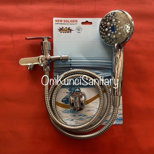 Jual Paket Hand Shower Soligen Kran Cabang Shower Mandi Kran Double ...