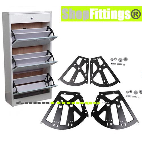 Jual Braket Lemari Rak Sepatu Engsel Putar Flip Shoe Rack Hinge ...