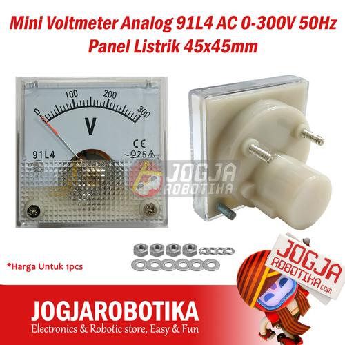 Jual Mini Voltmeter Analog 91L4 AC 100V 200V 300V 400V 500V Panel ...