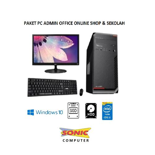 Jual PAKET PC ADMIN OFFICE ONLINE SOP & SEKOLAH INTEL CORE I3 GEN4 SSD ...