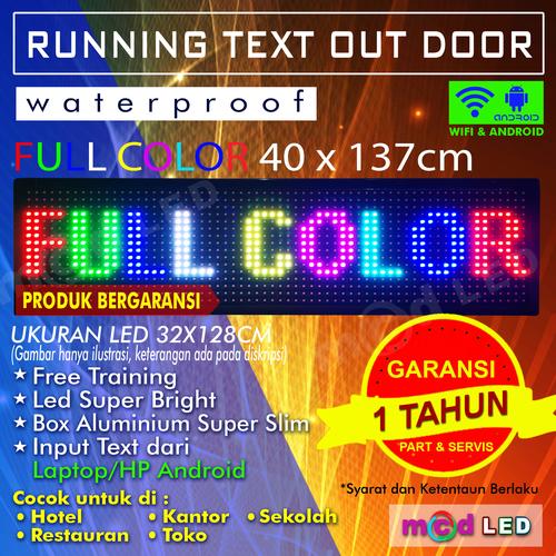 Jual RUNNING TEXT P10 RGB FULL COLOR 40X137 OUTDOOR - Jakarta Timur ...