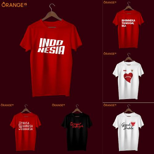 Jual Kaos 17 Agustus HUT RI Kemerdekaan Baju Sablon Custom Cotton ...